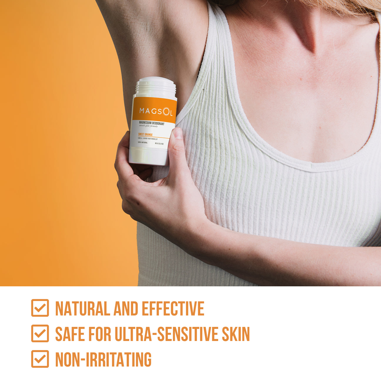 Best Natural Sweet Orange Deodorant for Men & Women - MAGSOL